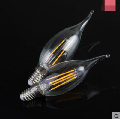 China Edison COG lamp LED Filament Bulb Candle Light C35 E14 Glass cover Sapphire Substrate for sale