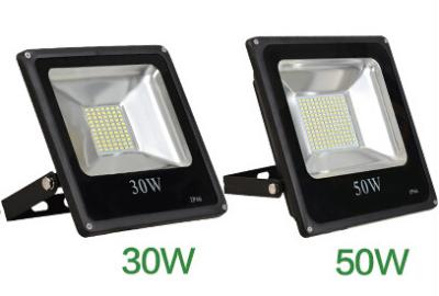 China led flood light IC linear constant project without driver SMD5630 black aluminum fixture for sale