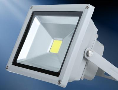 China COB led flood light 12V outdoor lighting white grey black housing CE Epistar Slim design for sale