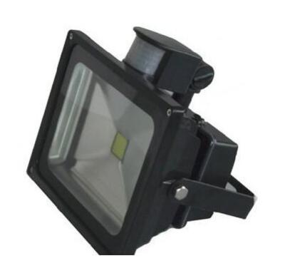 China flood light led lighting black housing PIR human motion sensor high lumen IP65 indoor lamp for sale