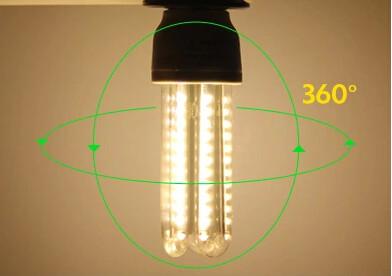 China 2U 3U 4U LED Energy Saving Lights 3W 5W 7W 9W 12W 15W 18W led corn lamps 12V CFL lamps for sale