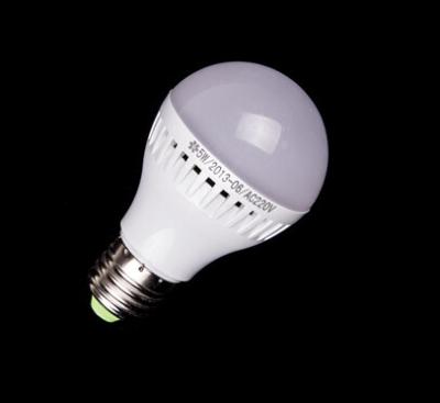 China E27 5W led plastic bulb built-in aluminum radiator high light efficiency for sale