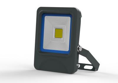 China 20W COB LED Flood Light Lamp black fixture slim aluminum housing IES test file 0.9PFC 90RA 110LM/W foco light led for sale