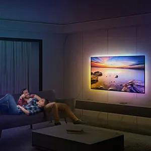 Quality Smart TV LED Strip Lights HDMI Sync Box With WIFI BLE Control And Dynamic Color for sale