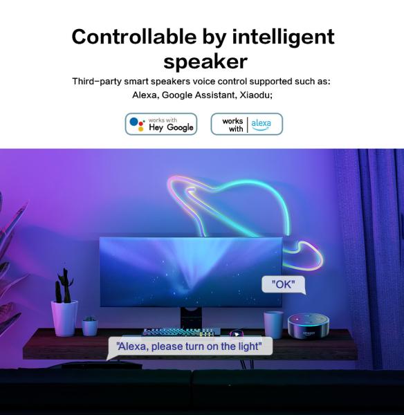 Quality RGBIC HDMI Hexagon Panel Gaming Light With 24V Voltage And 50 000 Hours LED for sale