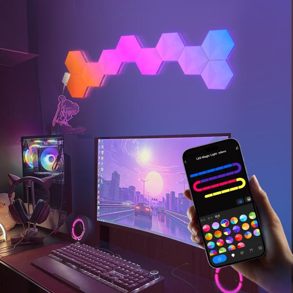 Quality Adjustable RGBIC Gaming Light With Wifi BT 2.4G Control HDMI2.0 Multiple Lighting Modes for sale