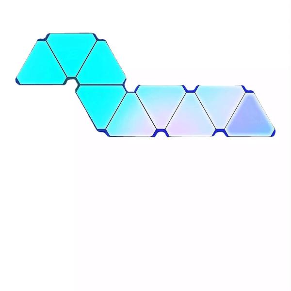Quality Triangle RGBIC LED Wall Lights For Gaming Setup Bedroom Works Voice Controlled for sale