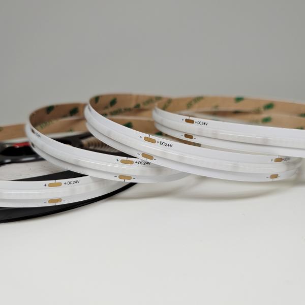 Quality Certified Green sigle color LED Strip Lights Cob with 480 Leds 24V Dimmable for for sale