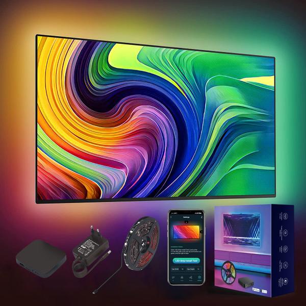 Quality Smart TV LED Backlight With HDMI2.0 4K60Hz Sync Box LED Strip Lights For 55 - 65 Inch TVs for sale