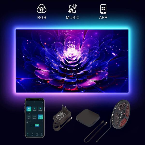 Quality IP65 Waterproof RGB TV Backlight With USB Power Supply Music Sync Cuttable Design for sale