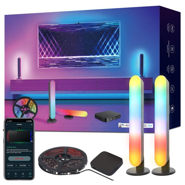 Quality Cuttable 12V Led Tv Backlight Kit Tv Strip Lights Remote Control And Timer for sale
