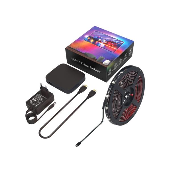 Quality RGB Peel And Stick TV Backlights With Remote Control 5V Voltage Cuttable LED Strip Lights for sale