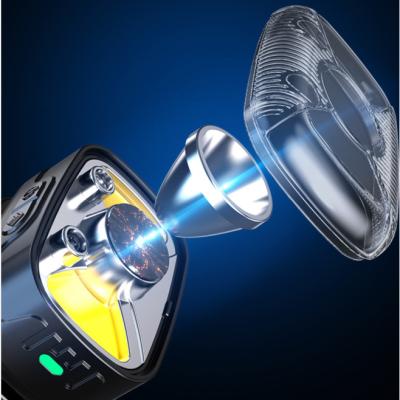 China White Red Light Waterproof 1200LM Bright LED Rechargeable Headlamp Flashlight With Motion Sensor for sale