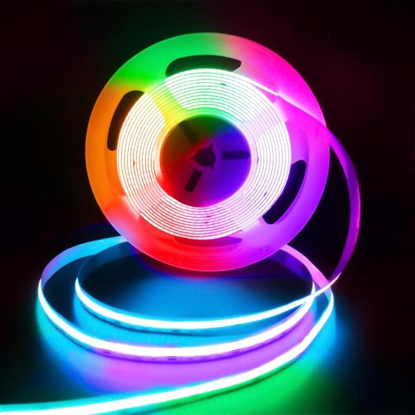 10ft RGBW Smart IC DC24V IP20 Flexible COB LED Decoration Strip Lights For Home Room