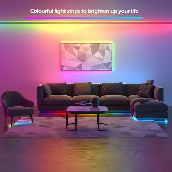 10ft RGBW Smart IC DC24V IP20 Flexible COB LED Decoration Strip Lights For Home Room