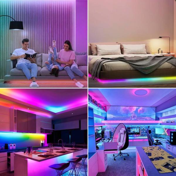10ft RGBW Smart IC DC24V IP20 Flexible COB LED Decoration Strip Lights For Home Room