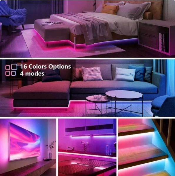 Quality Adjustable Brightness WiFi Bluetooth LED Lights IP65 Waterproof Self Adhesive for sale
