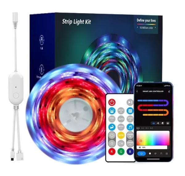 Quality 16.4FT RGBIC LED Lights 12V Android IOS Compatibility 2700K - 6500K for sale