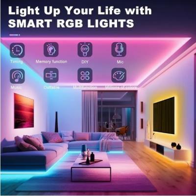 Quality RGBIC 2700K - 6500K LED Strip Lights With Music Sync Timer Function for sale