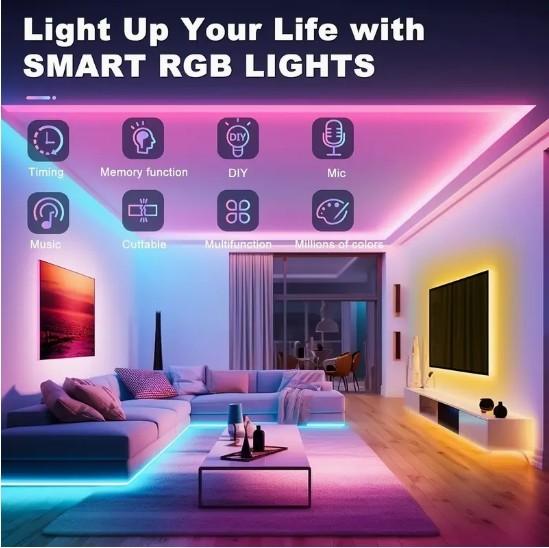 Quality RGBIC 2700K - 6500K LED Strip Lights With Music Sync Timer Function for sale