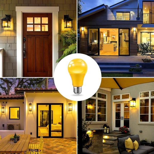 Quality 360 Degrees Beam Angle Dimmable Amber LED Bulb E26 Base 9W 800lm Light Bulb for sale