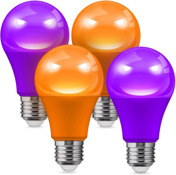 Quality Dimmable 9W LED Amber Light Bulb 60W Equivalent E26 Base A19 Bulb For Enclosed Fixtures for sale