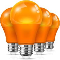 Quality Amber Glow LED A19 Light Bulbs For Enclosed Fixtures 360-Degree Beam Angle E26 for sale