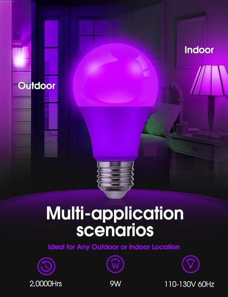 Quality 60W Equivalent 9W LED A19 Amber Light Bulbs For Warm And Vibrant Illumination for sale