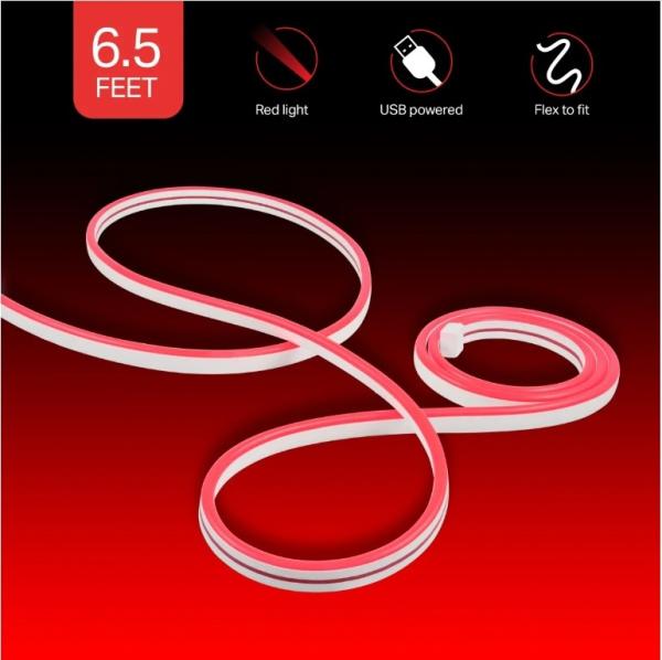Quality Certified Warm White Cob LED Strip Lights With Adhesive Backing - 6.5FT Length for sale