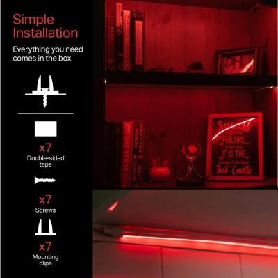 Quality Certified Warm White Cob LED Strip Lights With Adhesive Backing - 6.5FT Length for sale