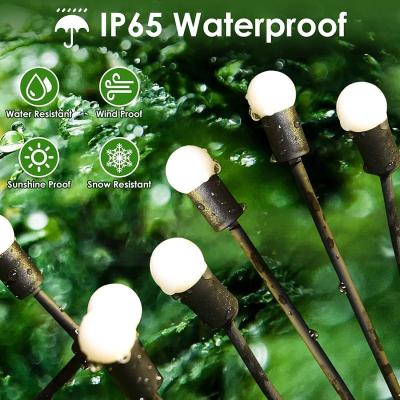 Quality LED Solar Outdoor Firefly Lights With Motion Sensor Stake Installation 8-10 for sale