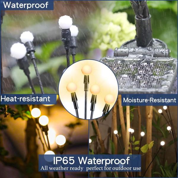 Quality Solar Powered Modern Style Firefly Outdoor Lights With Motion Sensor for sale