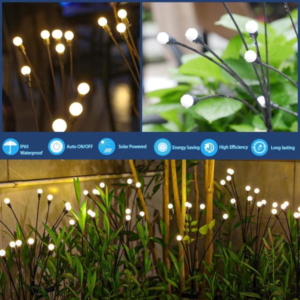 Quality Solar Powered Modern Style Firefly Outdoor Lights With Motion Sensor for sale