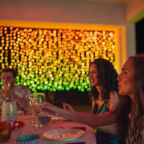Quality Multiple Scene Modes App Controlled Smart RGBW Curtain Light Strips With Waterproof Design And Timer Function for sale