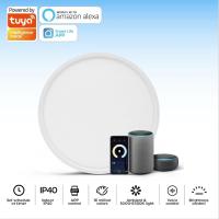 Quality Dimmable LED Round Surface Ceiling Light 28watts White Metal For 100-220 Volts for sale