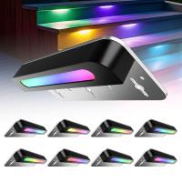 Quality Wall-mounted Outdoor 8-Pack 7Inch led step Lights BLE Mesh Controller Type 3W for sale