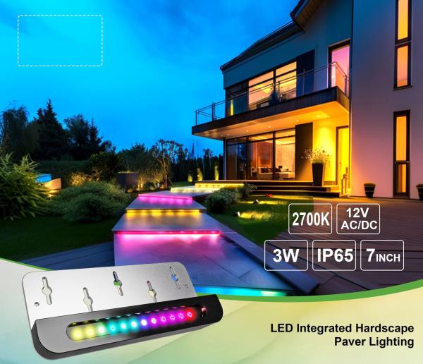 Quality 3W RGB BLE Mesh Outdoor Step Lights Wall Mounted Light With Motion Sensor for sale