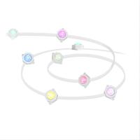 China Waterproof Electric RGBIC CCT Smart Eave String Outdoor Wall Lights For Wedding for sale