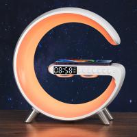 Quality G Shape RGBIC LED Ambient Night Light With Speaker / Wireless Charger for sale