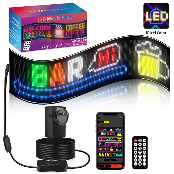 Quality 3500 Nits Brightness 100 Lifetime LED Flexible Matrix Panel Screen with Flexible Display and 16*96plus Pixel Size for sale