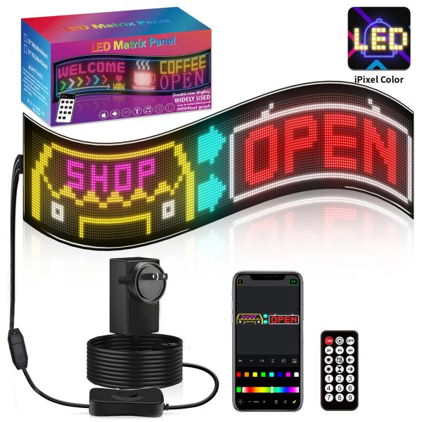 Quality Convenient Remote Controlled IP65 Indoor Fixed LED Matrix Panel Screen with Durable PU FPCB Material Lifetime 100000 Hours for sale