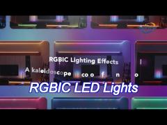 Multiple Scene Modes Music Sync Multicolor LED Strip Lights With Adjustable Brightness