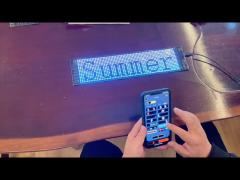 898x192mm Bluetooth Connection LED Matrix Panel schermo flessibile e alimentazione 5V2A10W con pixel 16*96plus