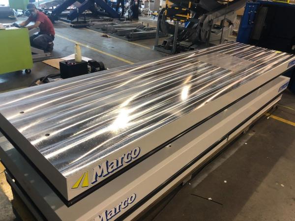 Double Scissor Lift Table with Stationary Running Mode and Safety Reinforcements