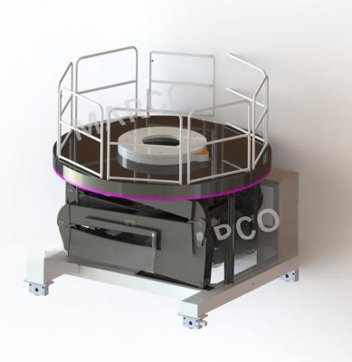 China Stationary Moves 10 Ton Hydraulic High Lift Table with Turntable Driven for sale