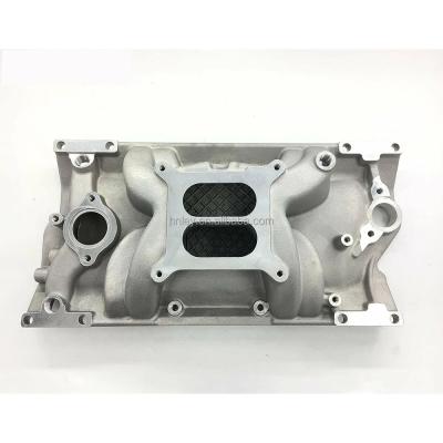 China HOT SALE GM Chevy 350 Single Plane Small Block High Rise Intake Manifold Aluminum SBC Dual Plane RPM Intake Manifold 350 400 for sale