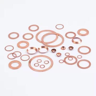 China Assorted Solid Copper Crush Washers Seal Flat Head Ring Washers Set for sale