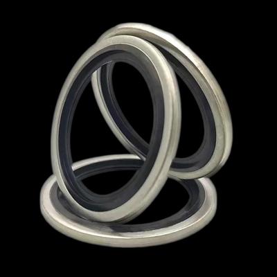 Cina Metallo con guarnizione di gomma Nbr/lavatrice di sigillatura legata/fabbrica Produce anello di gomma composto di piston metallico in vendita