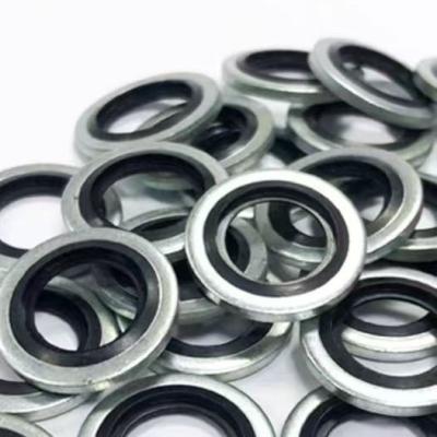 China Customized Size Steel EPDM Bonded Washer Hydraulic Hose Bonded Seal Self-centering Combined Bonded Seal Washer for sale