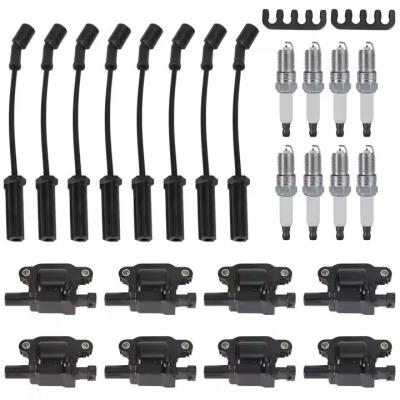 China 8PCS Square Ignition Coil Spark Plug Wires 12611424 8125706160 D510C UF413 12570616 for sale